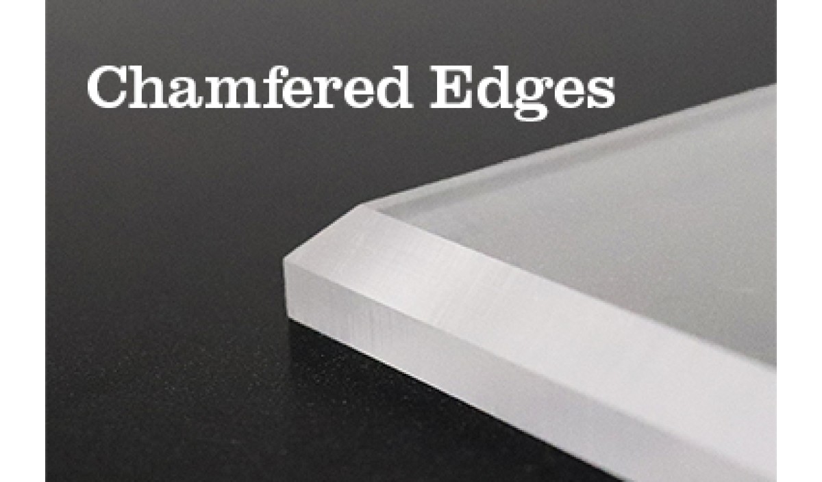 Chamfered Edges on Cut-To-Size Plastic : TAP Plastics