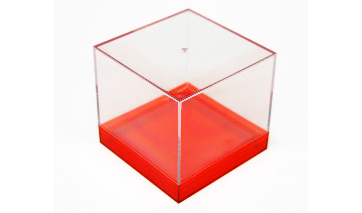 Plastic Box - Canister Series Boxes with Colored Bases : TAP Plastics