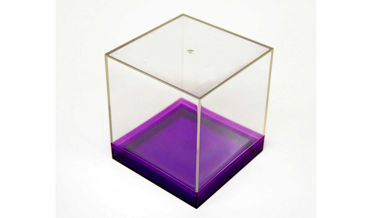 Plastic Box - Canister Series Boxes with Colored Bases : TAP Plastics