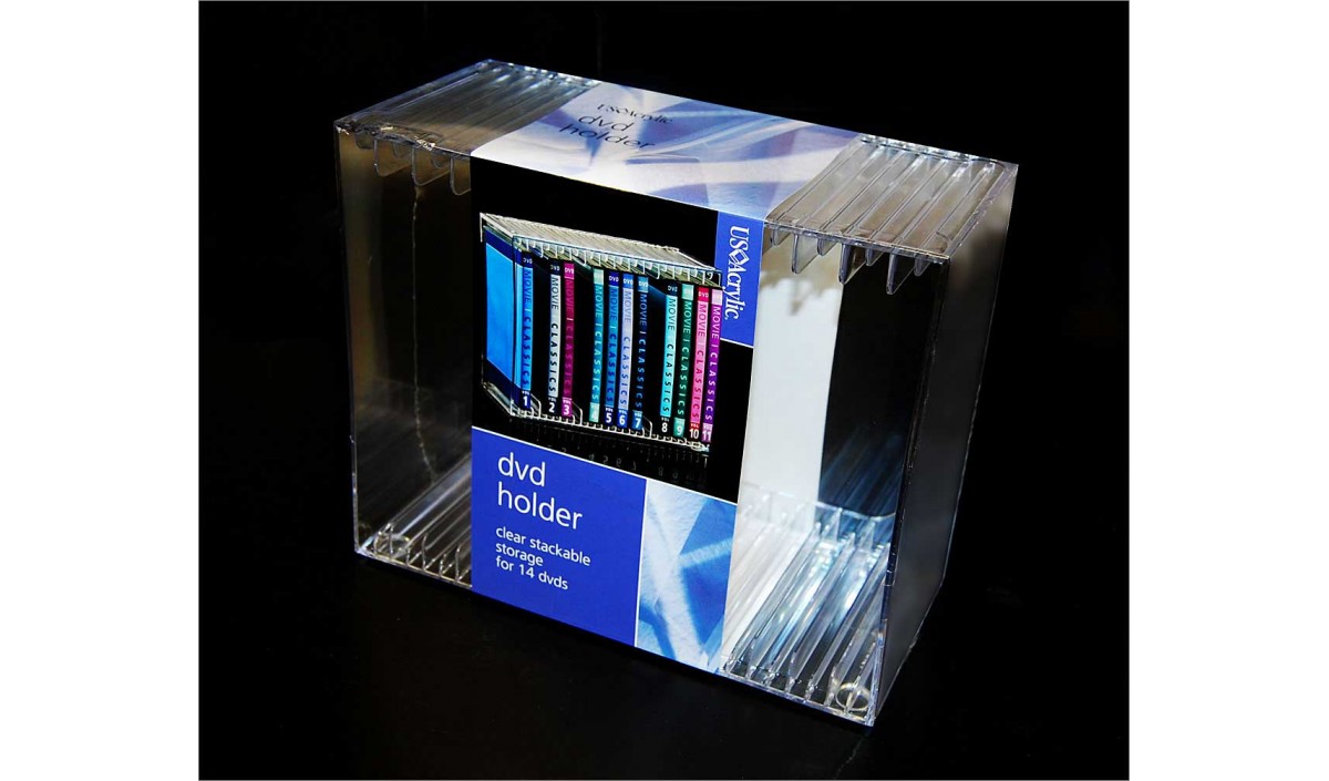 Acrylic Dvd Display And Storage Tap Plastics