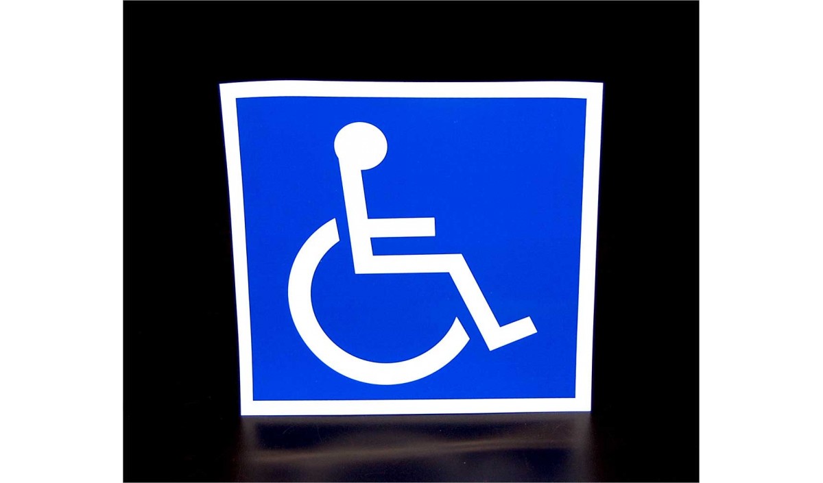 Wheelchair Accessible Decal 6 : TAP Plastics