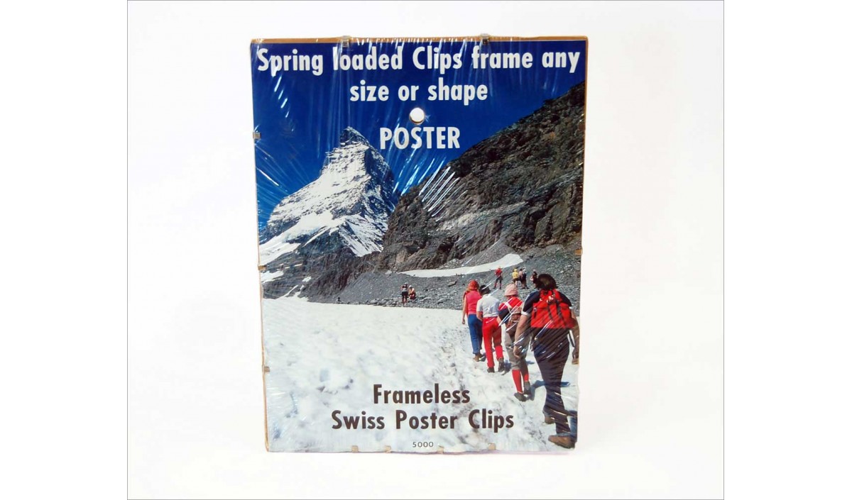 Swiss Framing Clips | Pictures and Posters | No-Frame Look : TAP Plastics