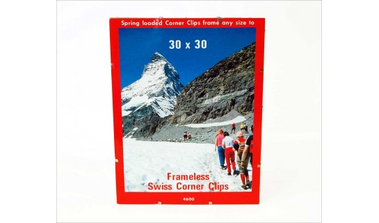 Swiss Framing Clips | Pictures and Posters | No-Frame Look : TAP Plastics
