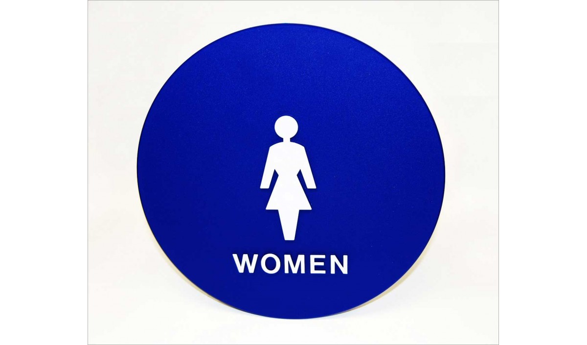 Women Restroom Door Sign - Title 24 Compliant : TAP Plastics