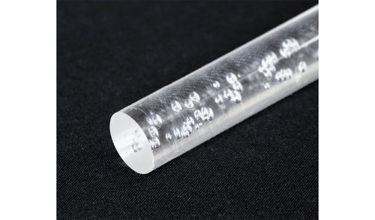 Clear Bubble Acrylic Rods : TAP Plastics