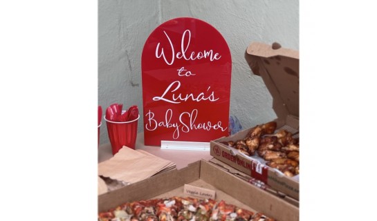 Arch Acrylic Event Sign Blank : TAP Plastics