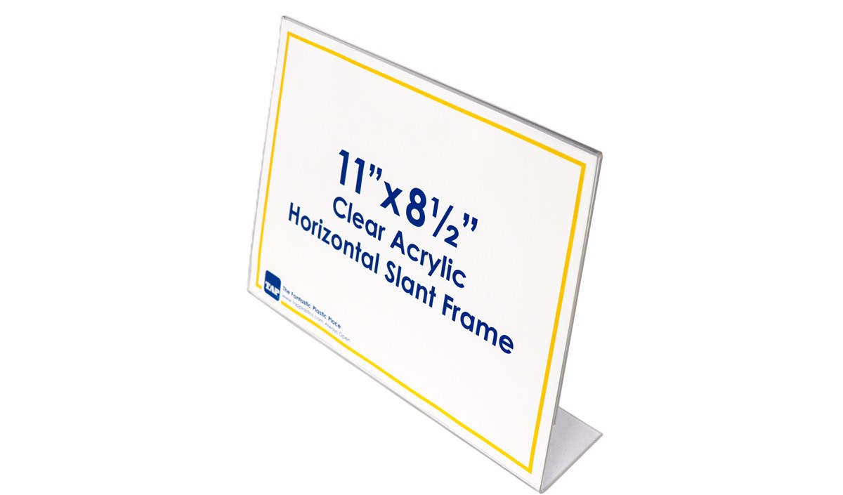Polystyrene Slant Frames : TAP Plastics